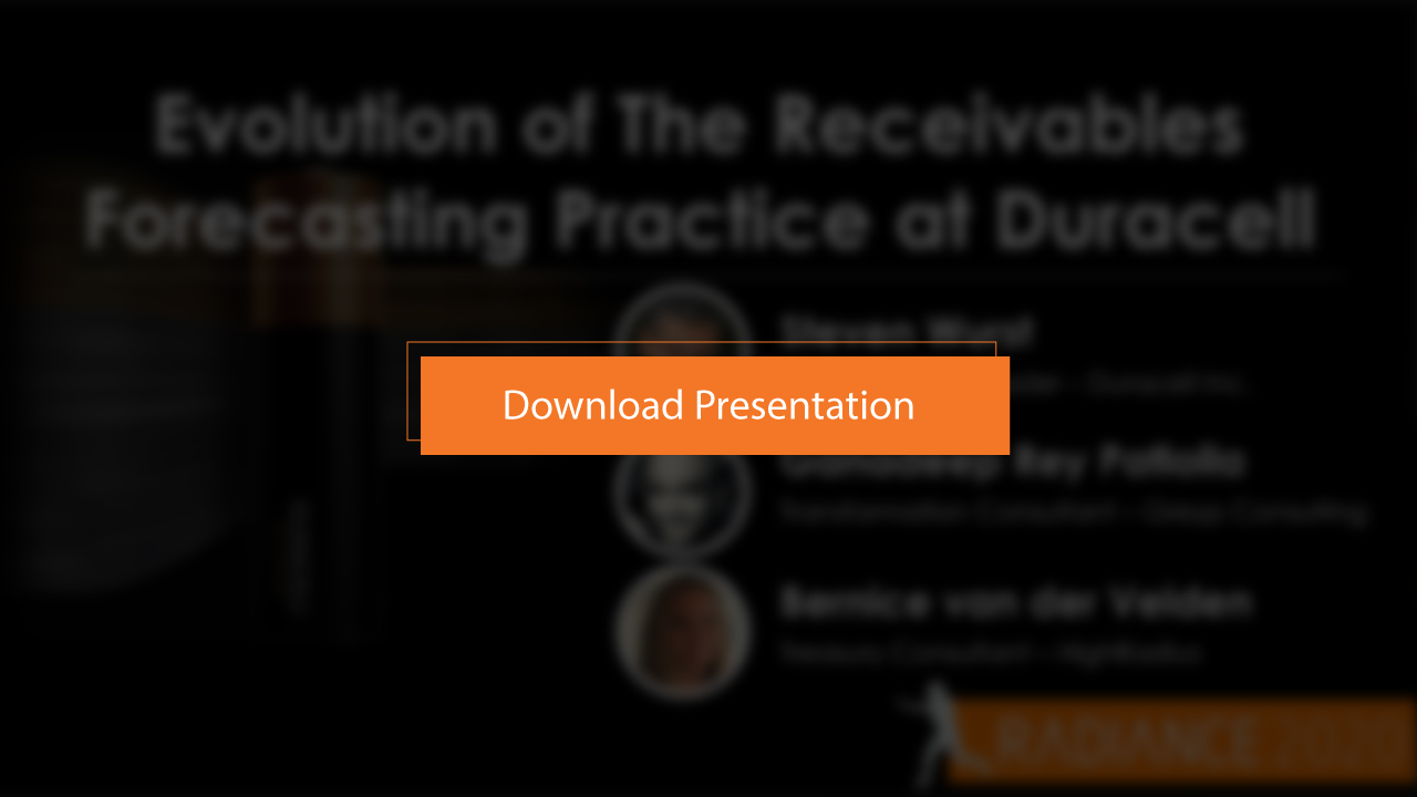 Evolution of AR Forecasting Best Practices at Duracell: Case Study