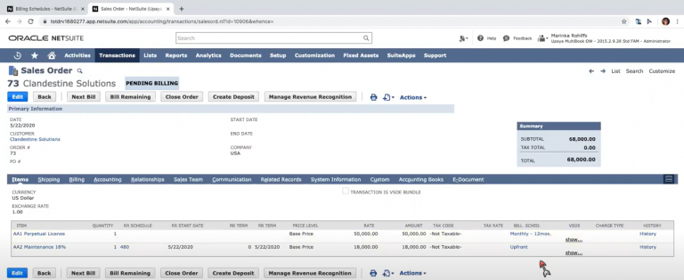 How to Create Billing Schedules in NetSuite