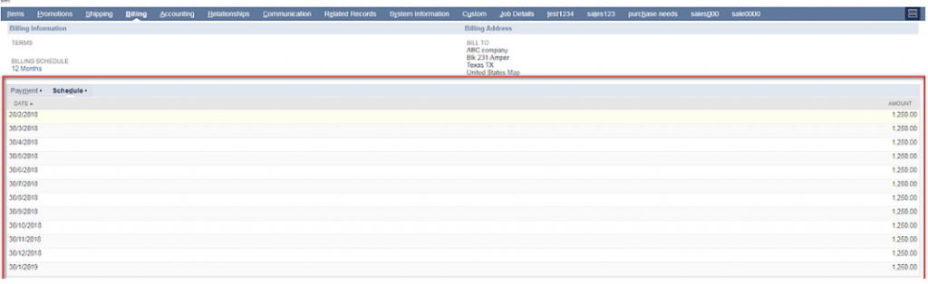 How to Create Billing Schedules in NetSuite